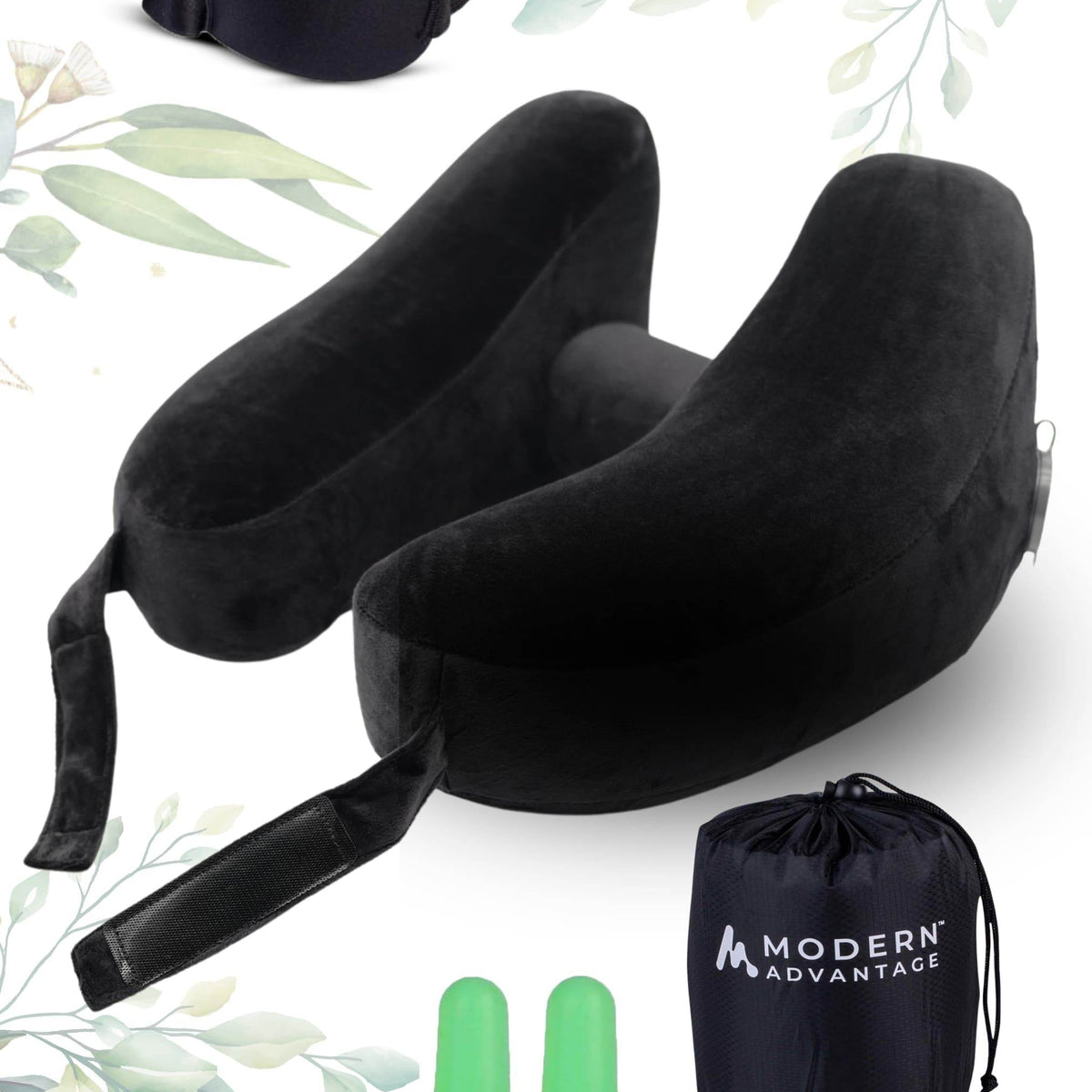 Inflatable Travel Neck Pillow Comfortable Support for Travel & Relaxat ...